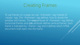 Presentation1 | PPTX | Web Design and HTML | Internet