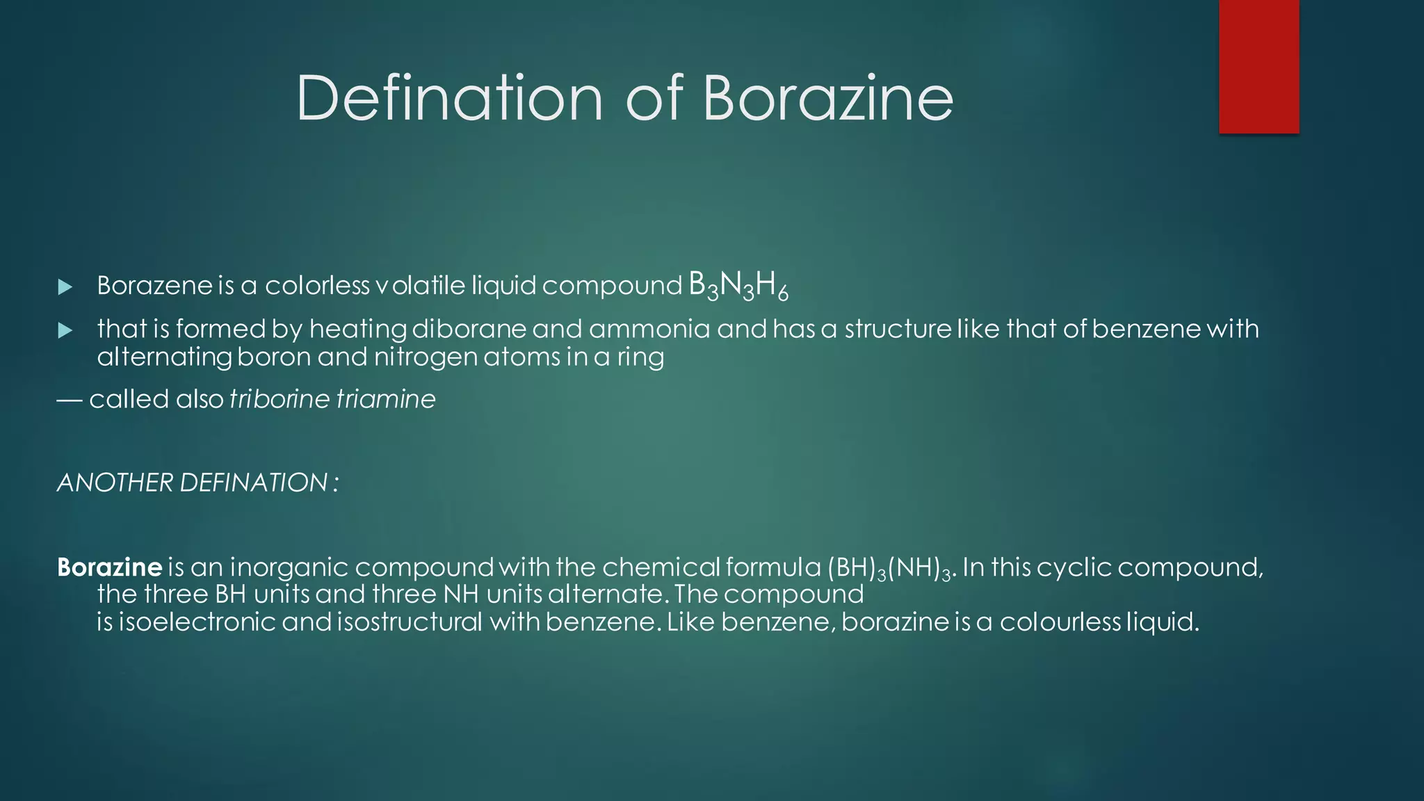 Borazone OR Borazone | PPT