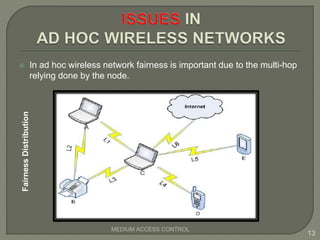ISSUES IN AD HOC WIRELESS NETWORKS | PPTX