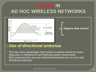 ISSUES IN AD HOC WIRELESS NETWORKS | PPTX