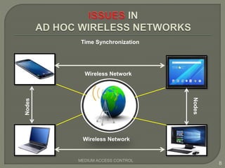 ISSUES IN AD HOC WIRELESS NETWORKS | PPTX