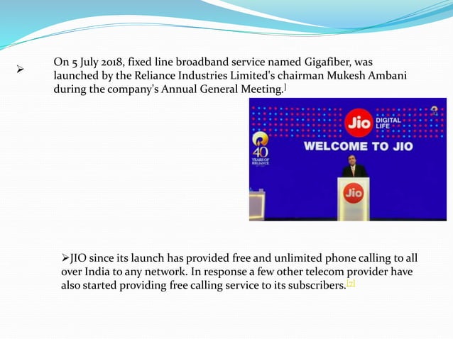 Case Study of JIO | PPTX