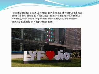 Case Study of JIO | PPTX