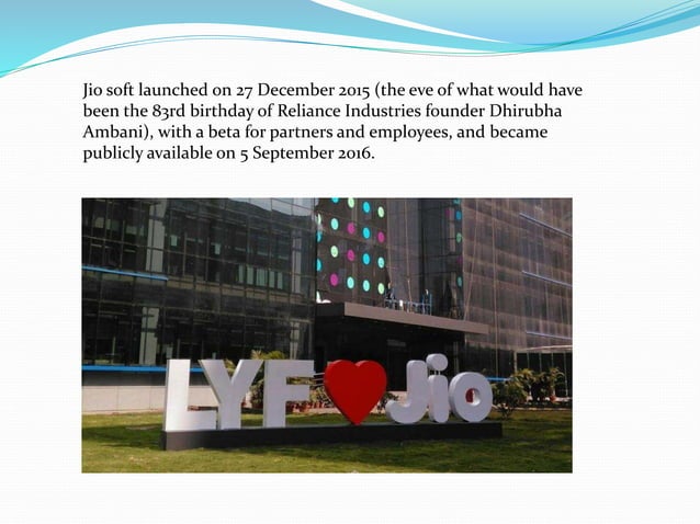 Case Study of JIO | PPTX