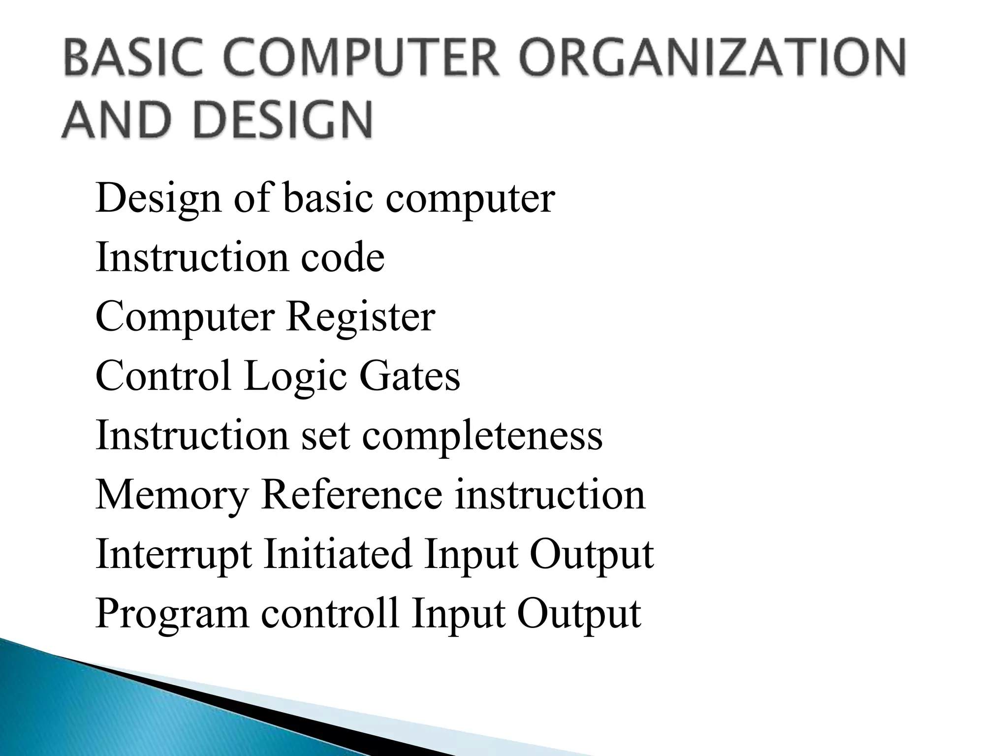 Computer Organization | PPT