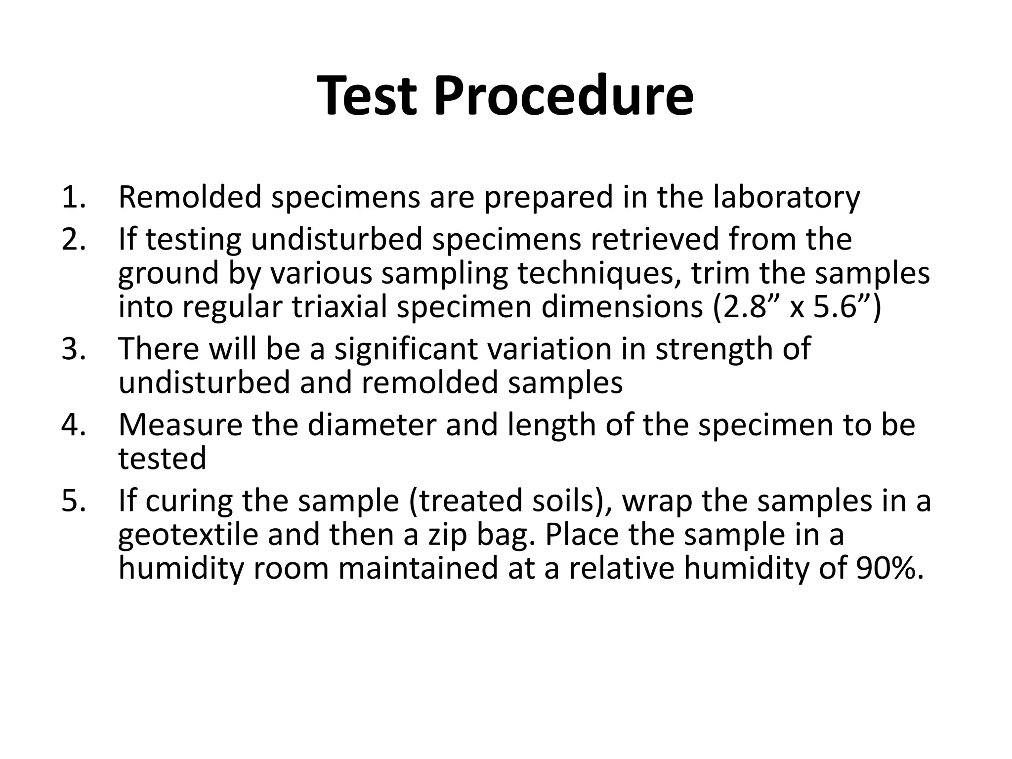 Unconsolidated Undrained Test | PPTX