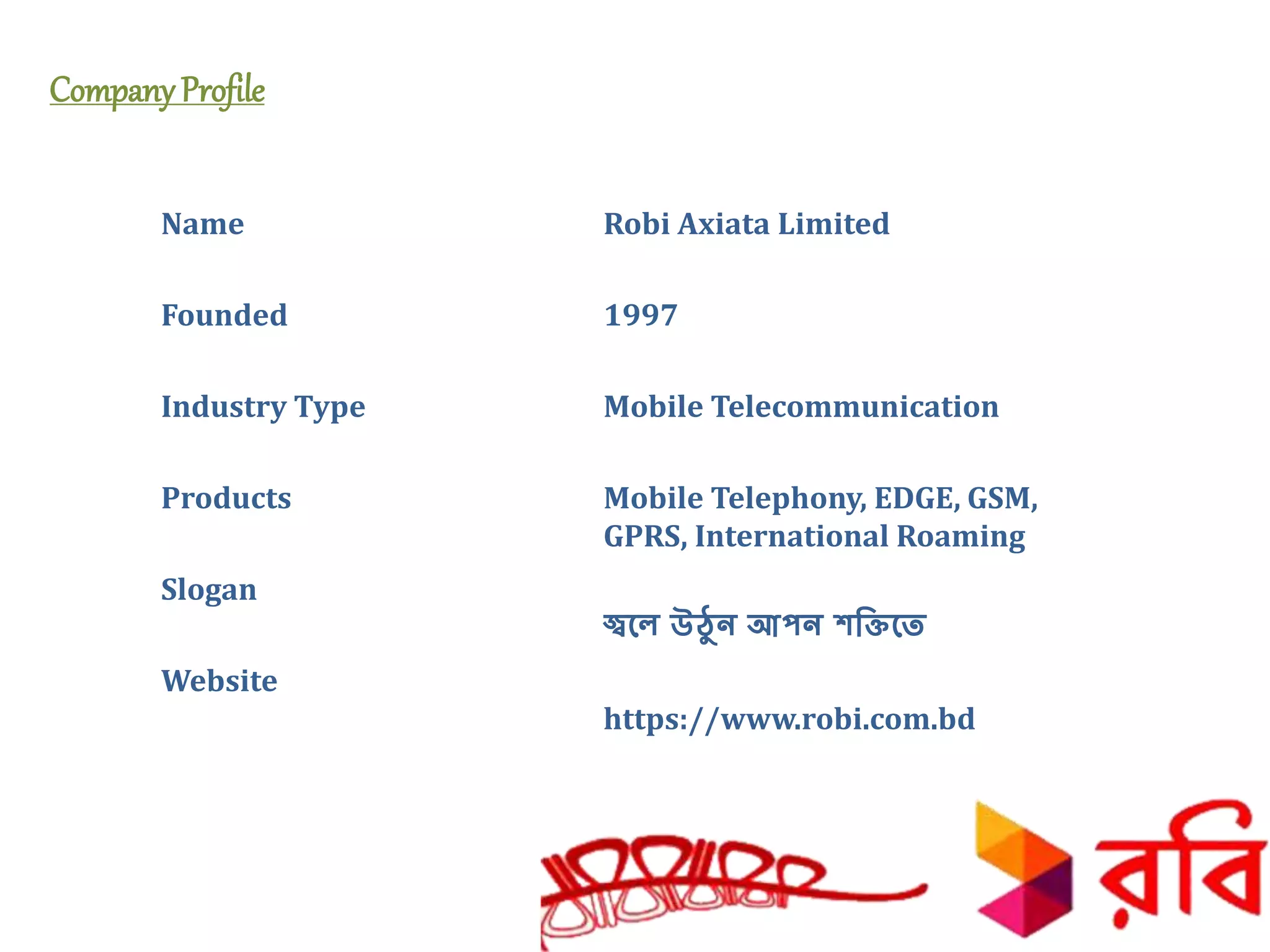 Robi Axiata Limited ppt | PPTX