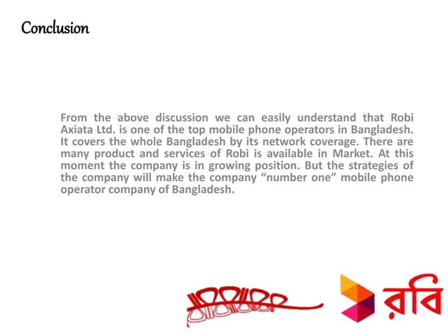 Robi Axiata Limited ppt | PPTX | Telecommunications Industry | Industries