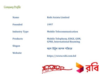Robi Axiata Limited ppt | PPTX