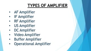 amplifier | PPTX | Digital Audio | Computer Software and Applications