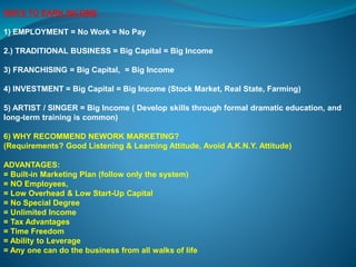 DO NOT DEPEND ON SINGLE INCOME | PPTX