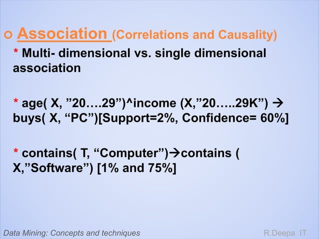 Data Mining : Concepts and Techniques | PPTX