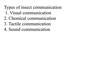 Communication In insects | PPTX