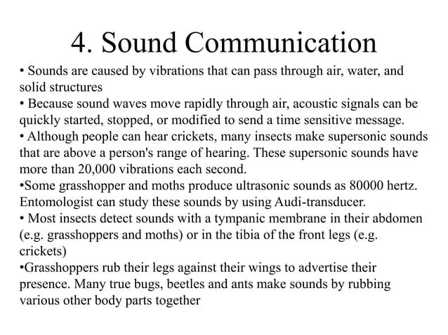 Communication In insects | PPTX