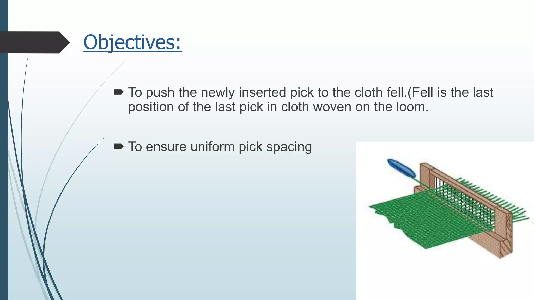 Beat-up Mechanism of Fabric | PPTX