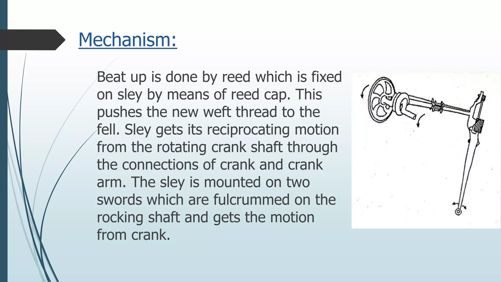 Beat-up Mechanism of Fabric | PPTX