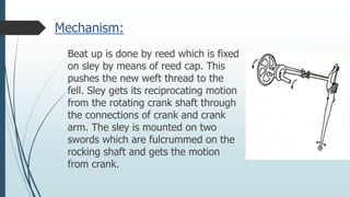 Beat-up Mechanism of Fabric | PPTX