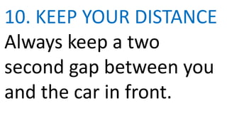Road Safety | PPTX
