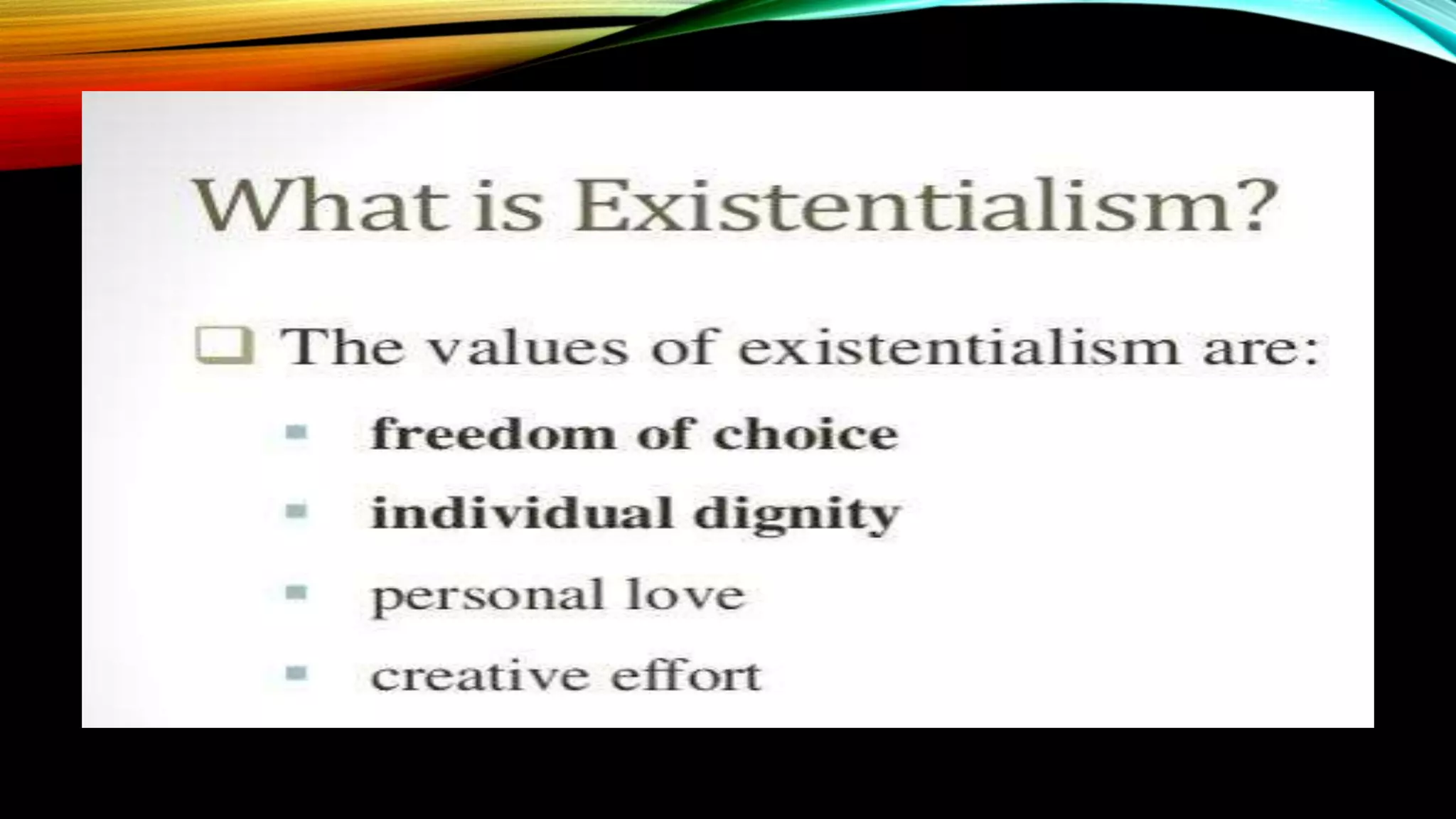 EXISTENTIALISM | PPTX