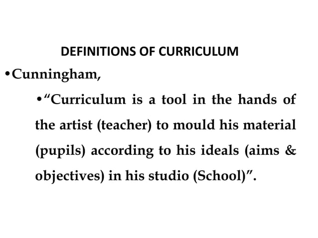 CURRICULUM MEANING | PPTX | Primary Education | Education
