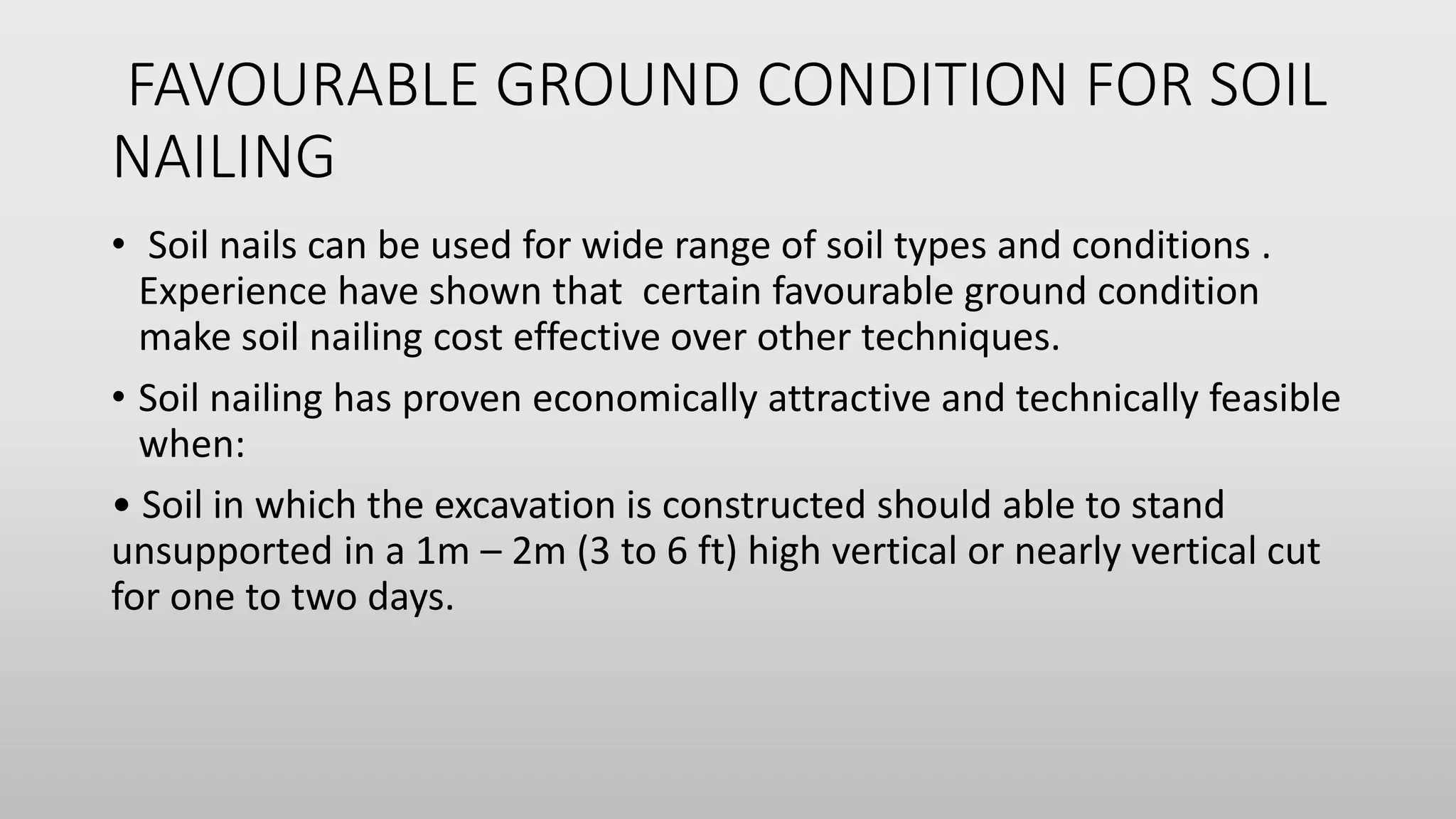 soil nailing technique using gfrp | PPTX