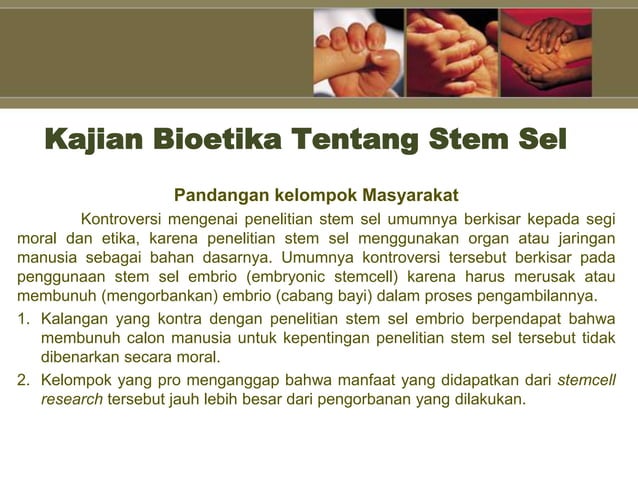 STEM CELL BIOETIKA | PPTX