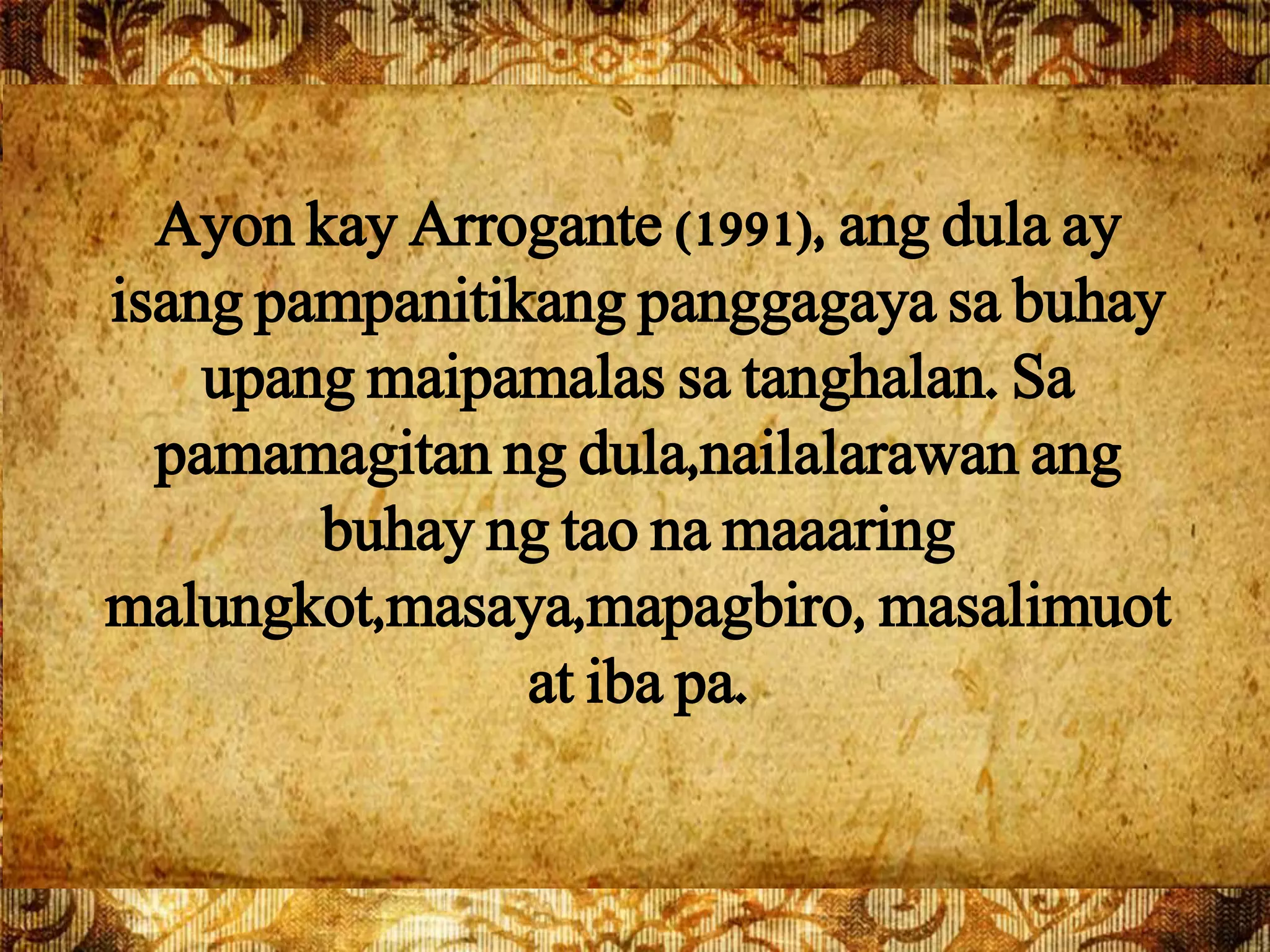 Mga Uri ng Dula | PPTX