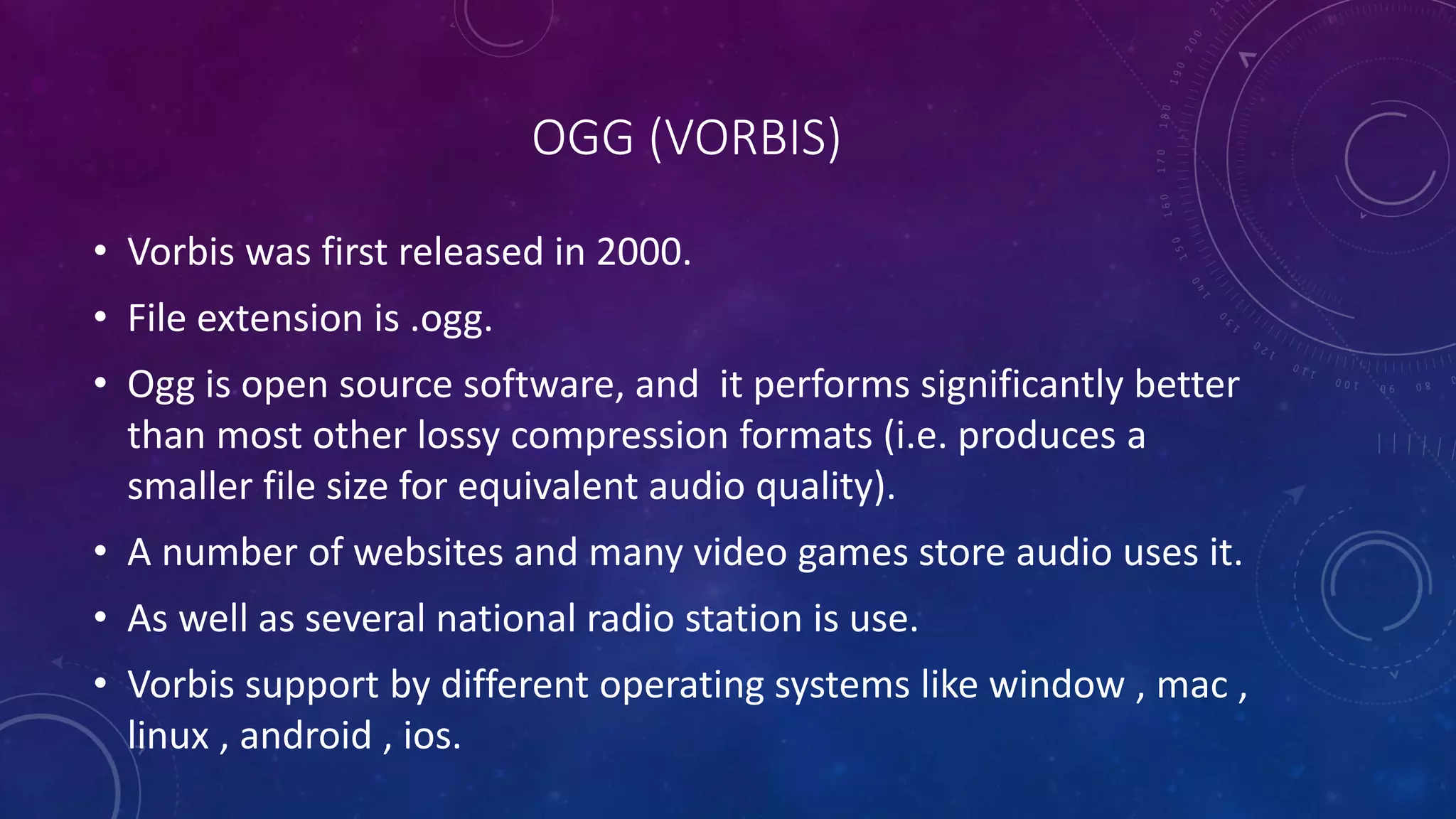 Audio file format in computer graphic | PPTX