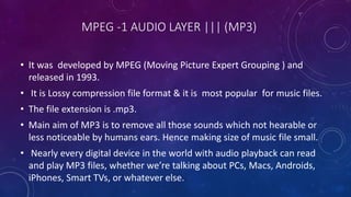 Audio file format in computer graphic | PPTX