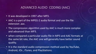 Audio file format in computer graphic | PPTX