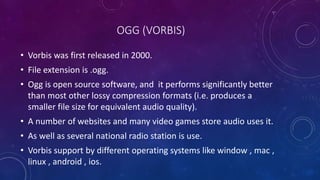 Audio file format in computer graphic | PPTX