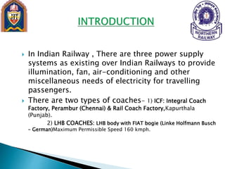 POWER SUPPLY SYSTEM IN TRAIN COACHES | PPSX