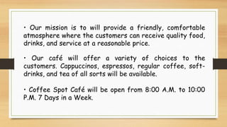 Business Plan (Coffee Shop) presentation | PPTX