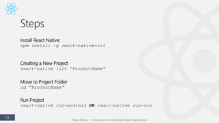 React Native - Framework For Mobile App (Seminar)