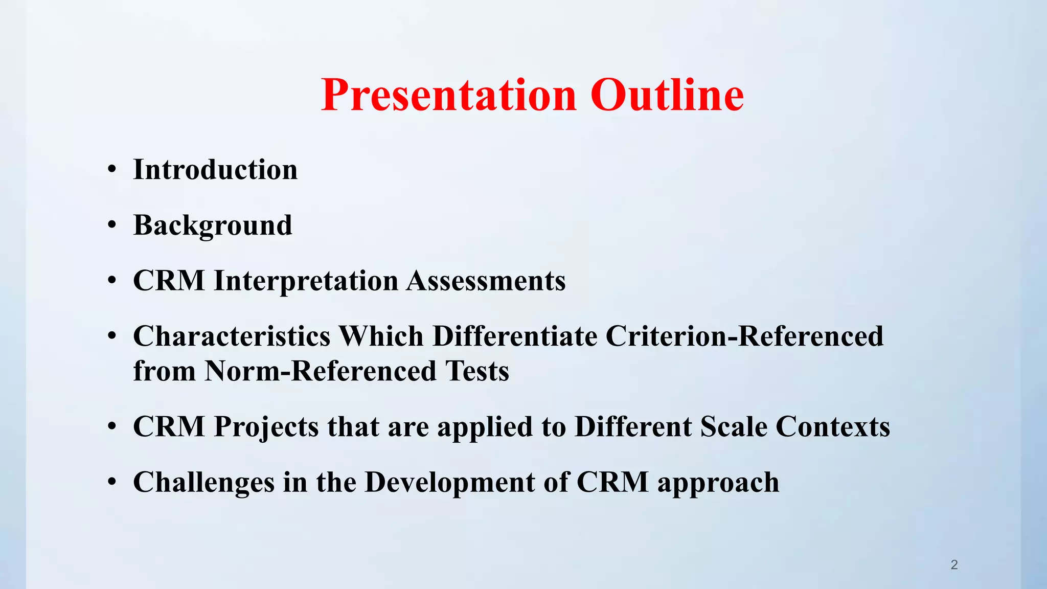 Criterion-referenced approach to language assessment prepared by Shaho ...