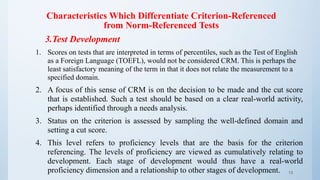 Criterion-referenced approach to language assessment prepared by Shaho ...