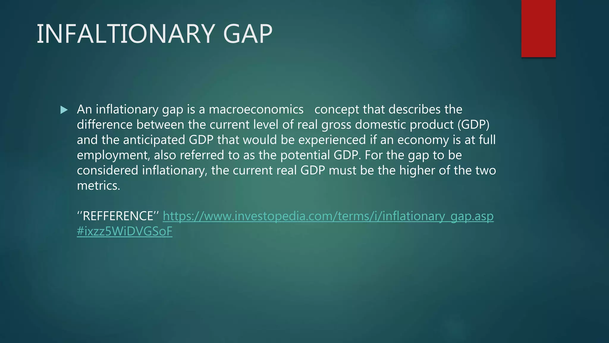 types of inflation and inflationary and deflationary gap | PPTX
