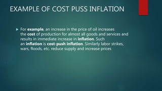types of inflation and inflationary and deflationary gap | PPTX