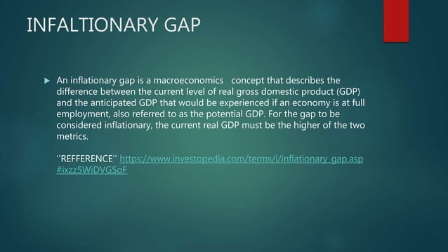 types of inflation and inflationary and deflationary gap | PPTX