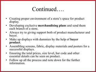 Visual Merchandising | PPT