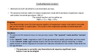 extraction of magnesium | PPTX