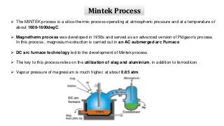 extraction of magnesium | PPTX