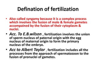 Fertilization Definition