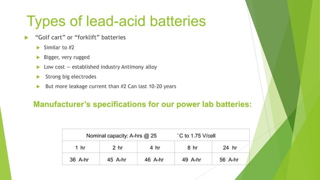 lead acid battery | PPTX | Chemistry | Science