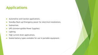 lead acid battery | PPTX