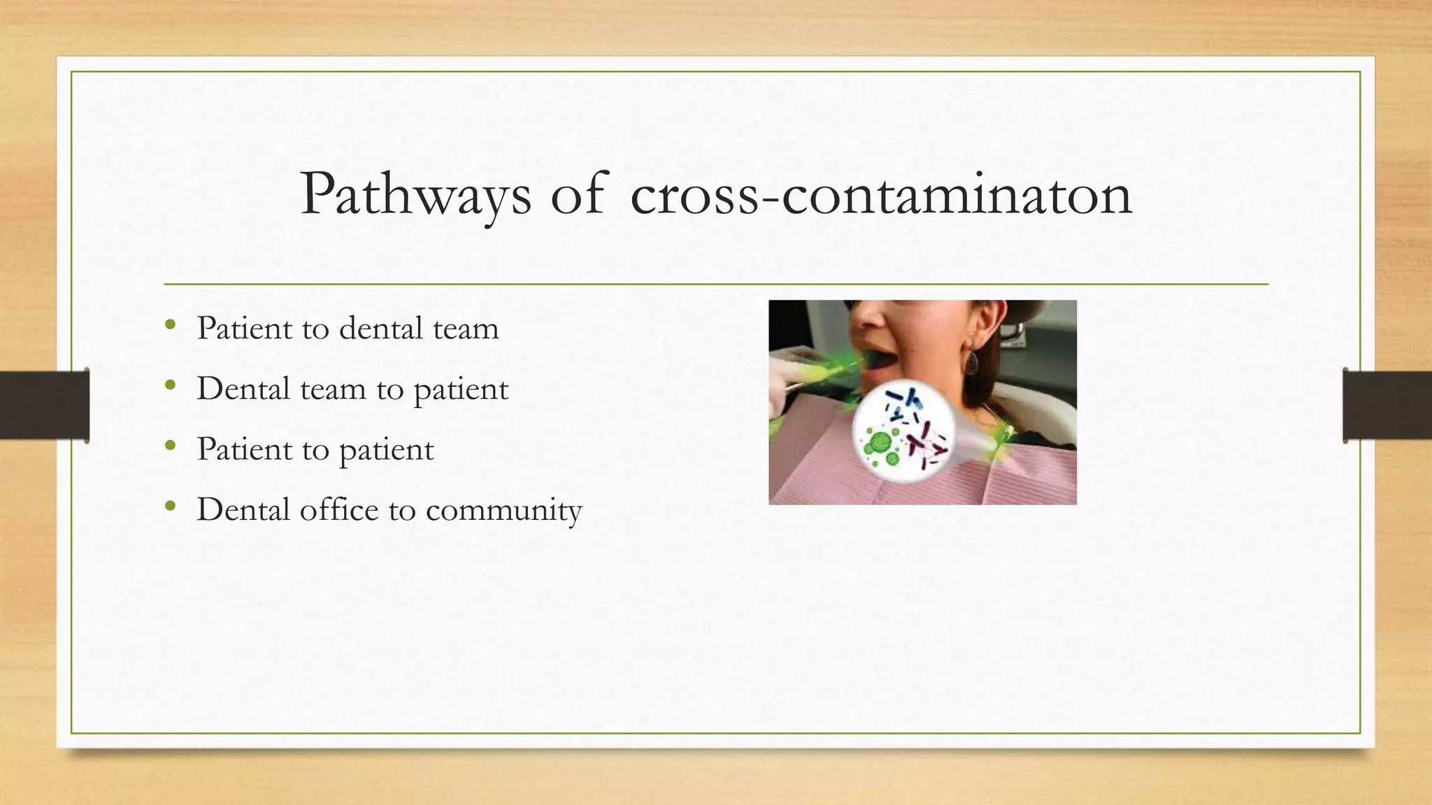 infection control in dentistry | PPTX