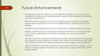 License Plate Recognition System using Python and OpenCV | PDF