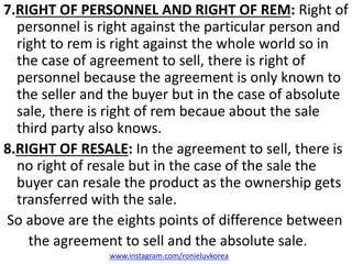 CONTRACT OF SALE OF GOODS (SALE OF GOODS ACT) | PPTX