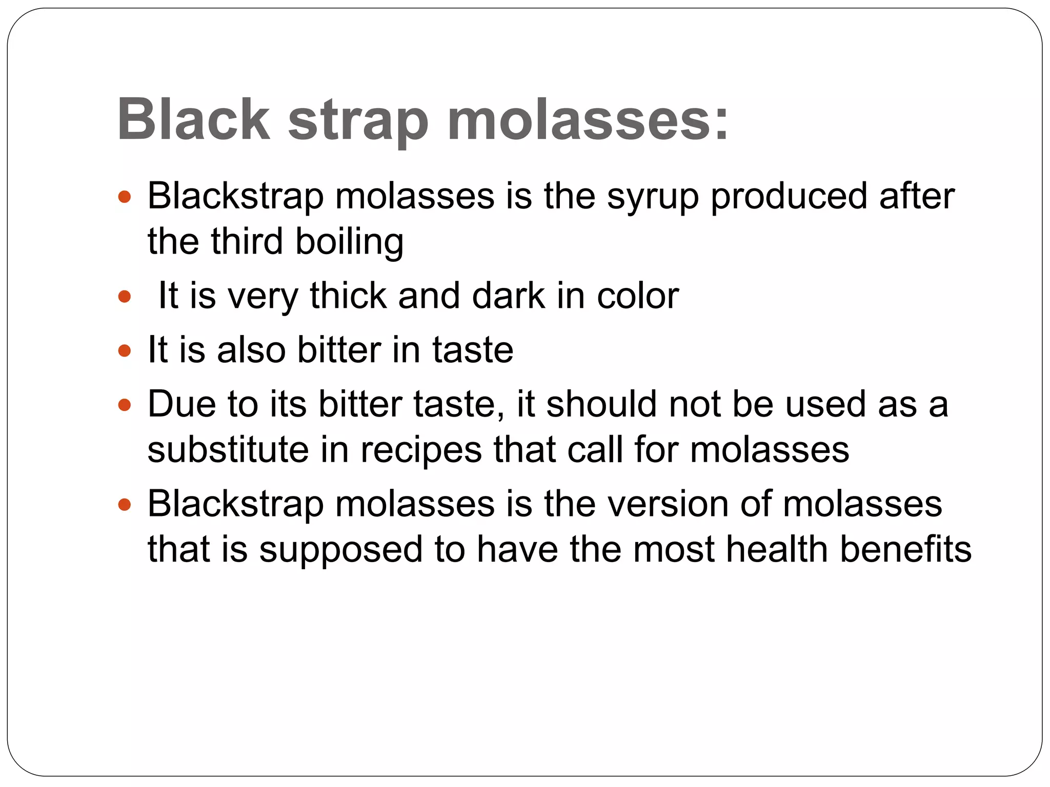 Molasses and ethyl Alcohol production From Molasses | PPTX