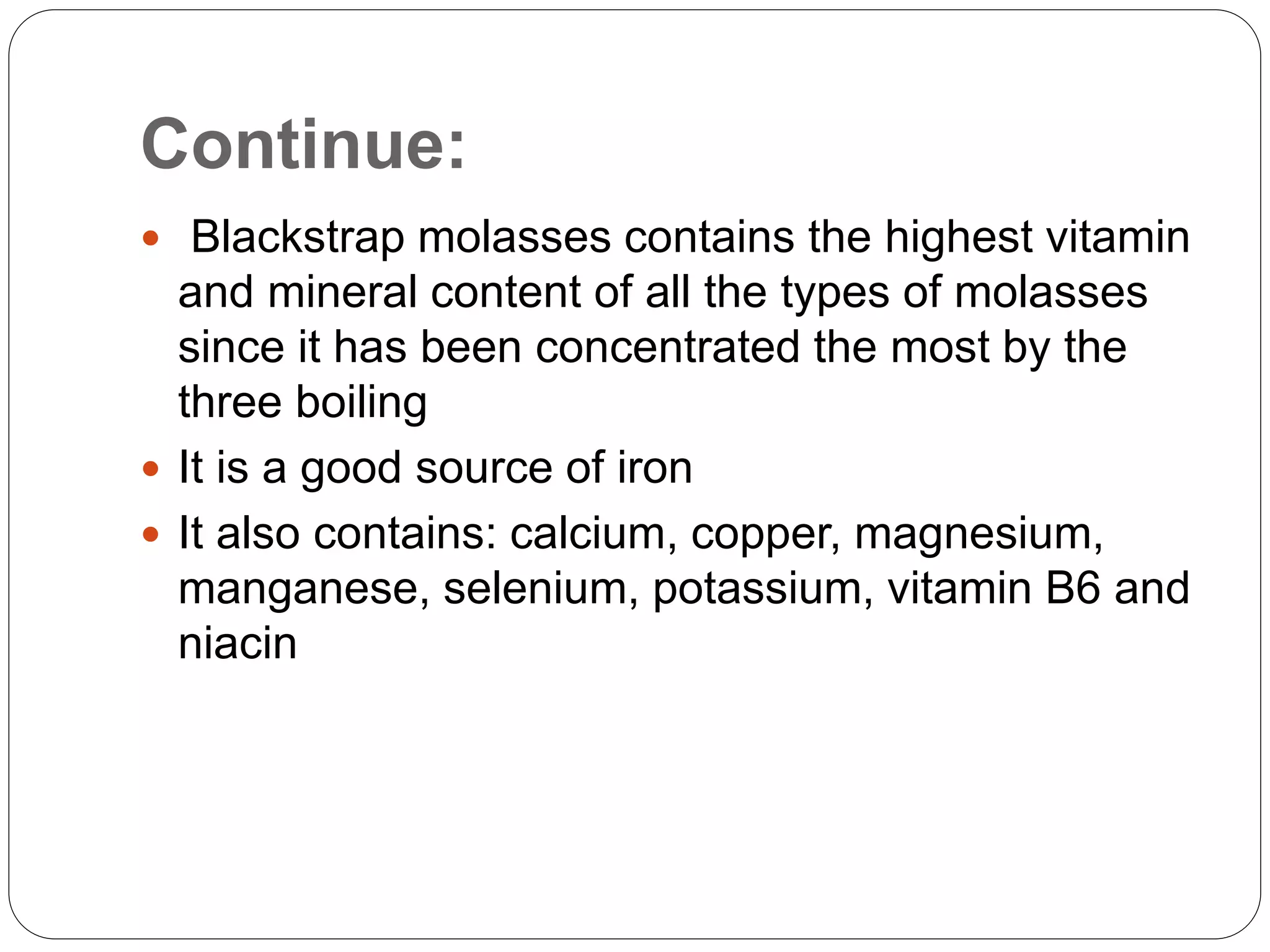 Molasses and ethyl Alcohol production From Molasses | PPTX